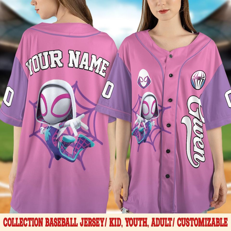 Personalized Ghost Spider Spidey And His Amazing Friends Baseball ...