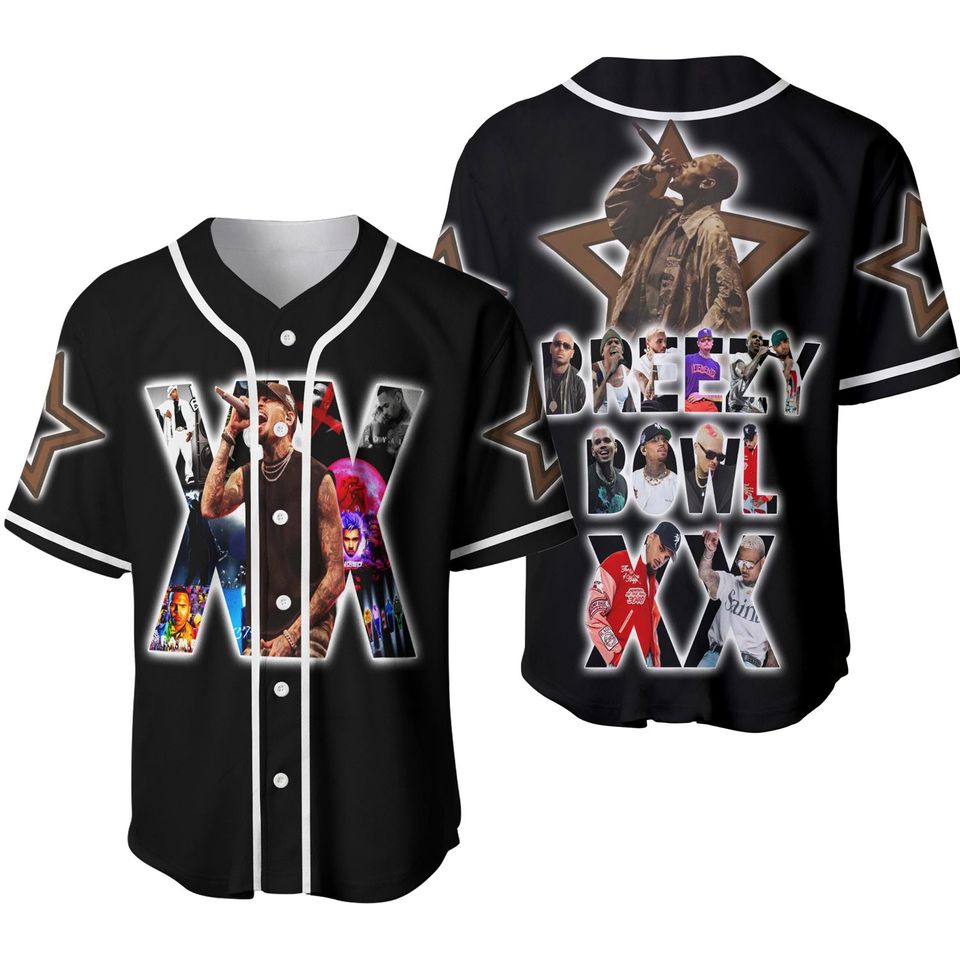 Chris Brown Breezy Bowl XX Tour 2 Sided Jersey, Chris Brown Album ...