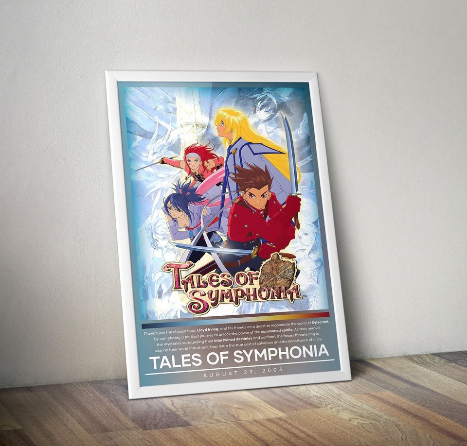 Tales of Symphonia Poster | Tales of Symphonia Print | Gaming Poster ...