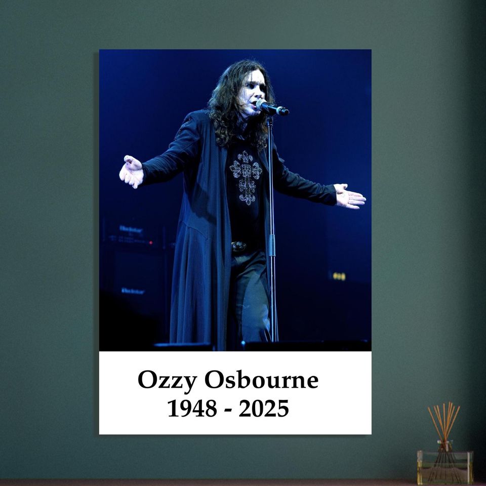 Black Sabbath Poster with Ozzy Osbourne Prince of Darkness Artwork ...