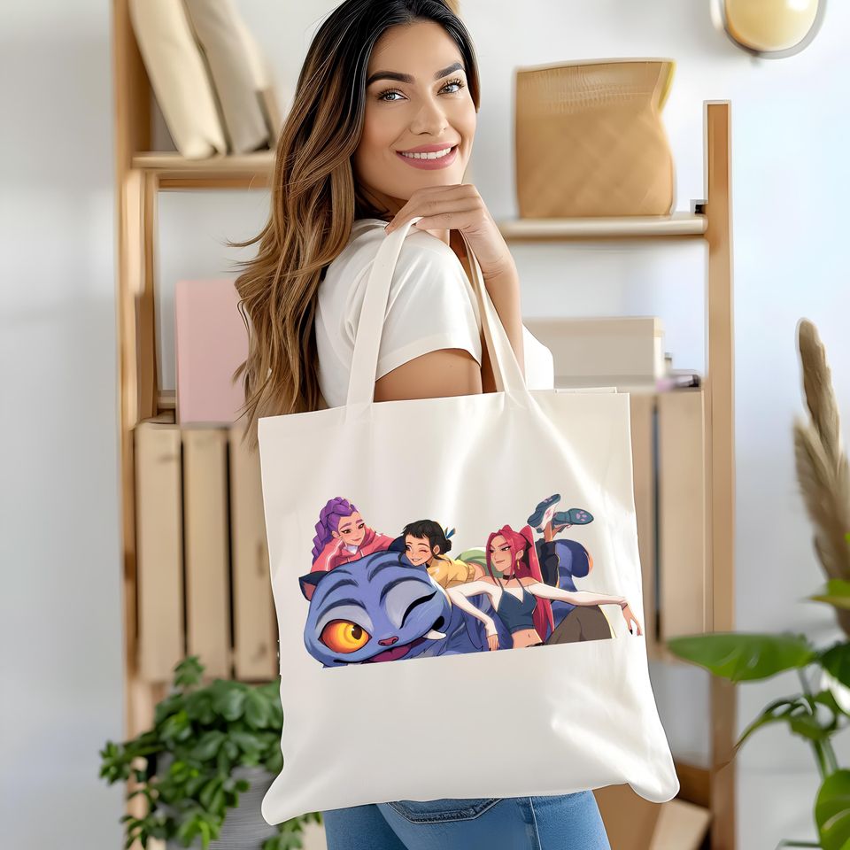 Huntrix Tote Bag Demon Hunters Bag Huntrix Girls Bag Demon Hunter Merch ...