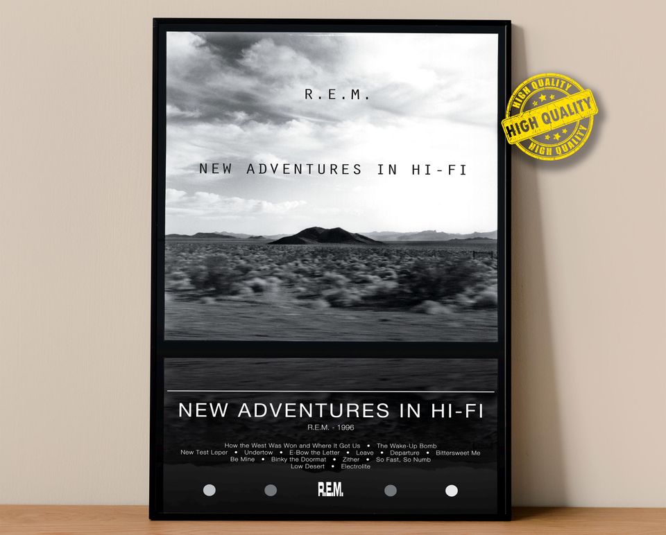 R.E.M Poster | New Adventures In Hi-Fi Poster | Album Poster Prints ...