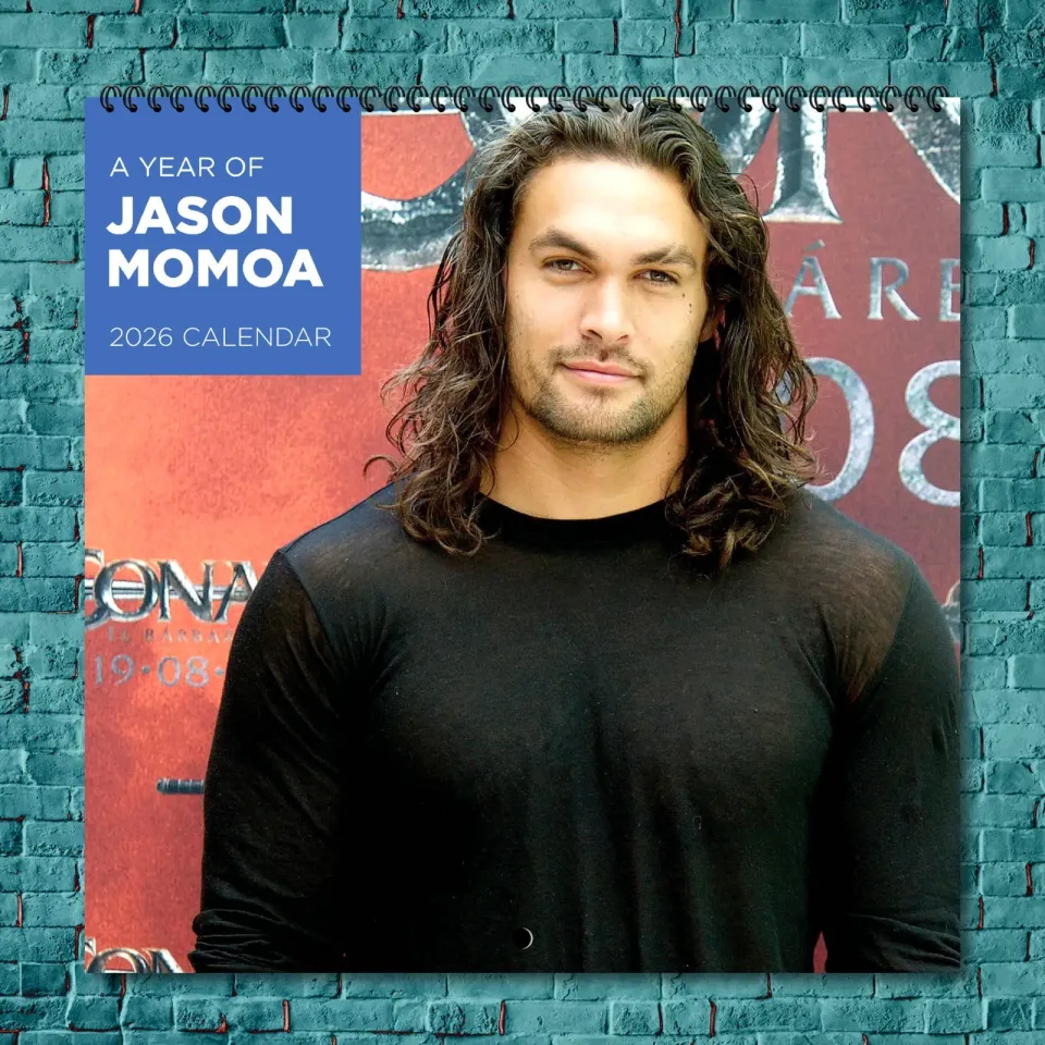 Jason Momoa 2026 Wall Calendar, 12-Month Star Wall Calendar | ID ...