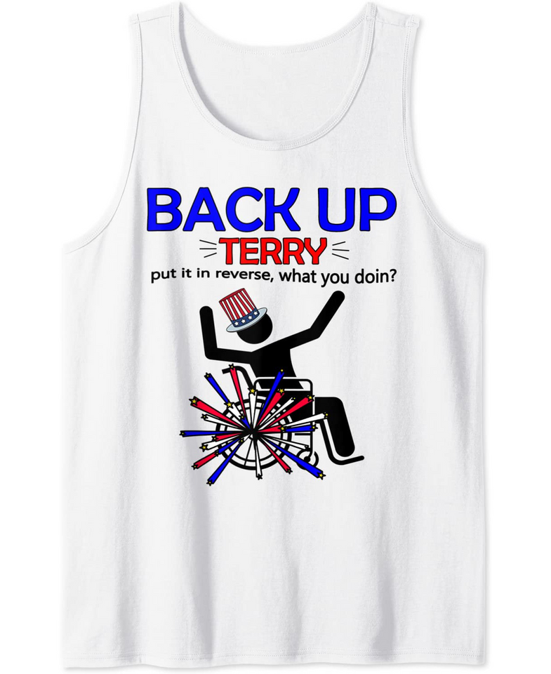 Back up Terry, Put it in Reverse Terry Tank Top | ID 9187 by Barbara ...