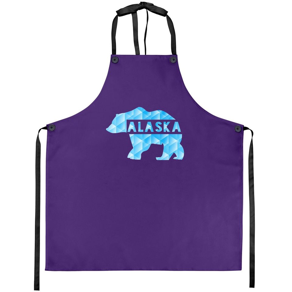 Alaska State Pride Proud Alaskan Blue Grizzly Apron | ID 147838 by ...