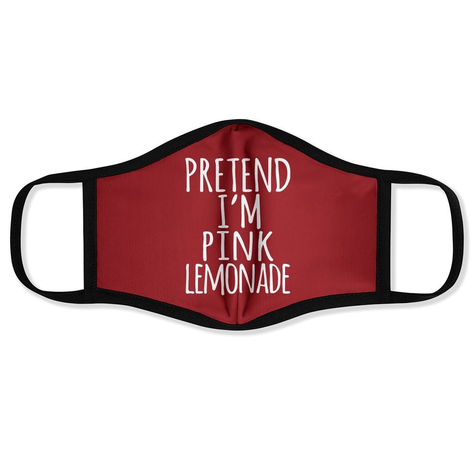 Lazy Halloween Costume Pretend I'm Pink Lemonade Face Mask | ID 167413 ...