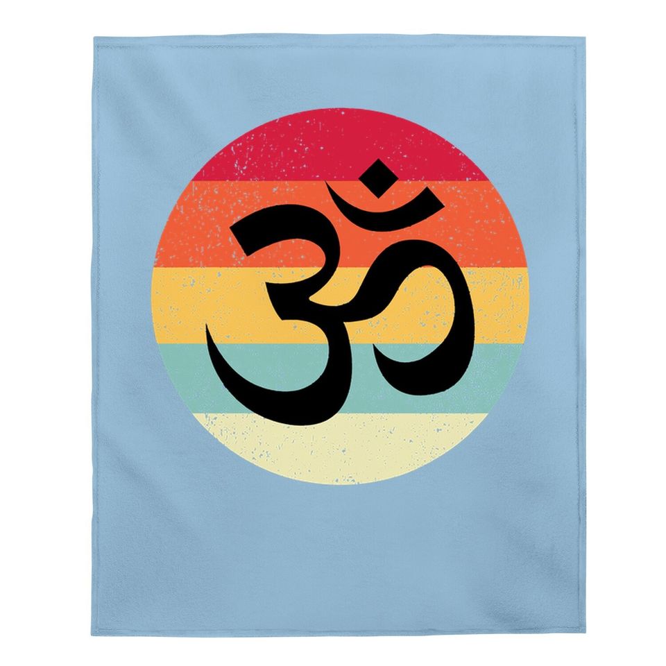 Om Symbol Aum Ohm Hindu Zen Tantra Yoga Day Namaste Gift Baby Blanket ...
