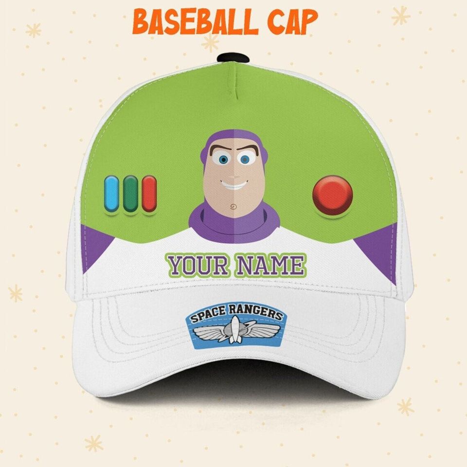 Custom Toy Story Buzz Lightyear Cosplay Logo Cap, Custom Disney ...