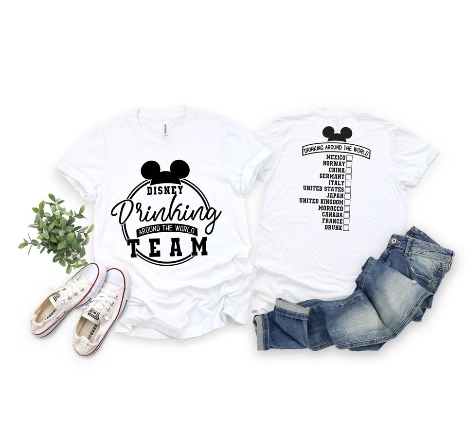Disney Drinking Around The World Team T-shirt, Drinking Around the ...
